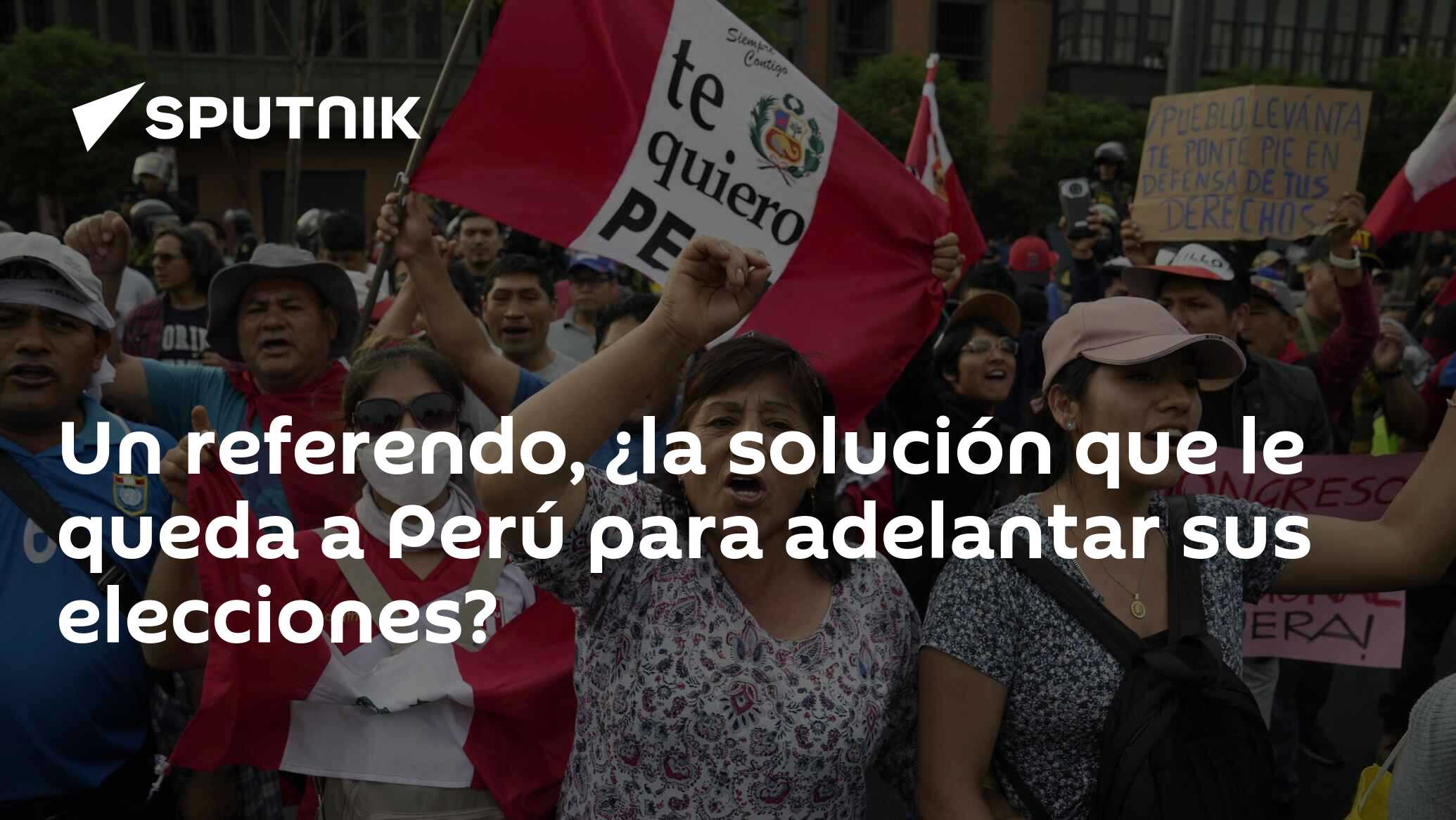 Un referendo, ¿la solución que le queda a Perú para adelantar sus ...