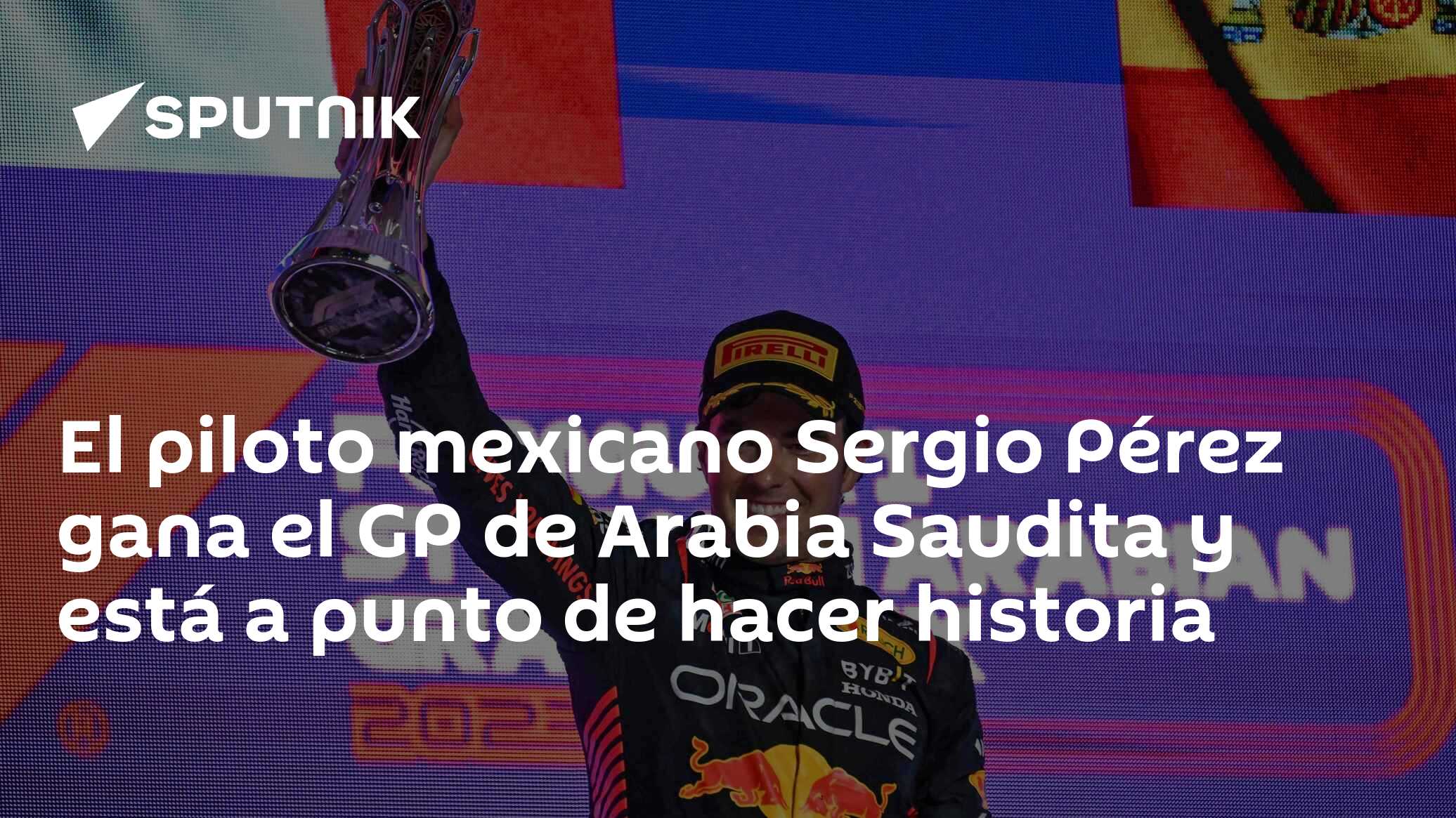El piloto mexicano Sergio Pérez gana el GP de Arabia Saudita y está a ...